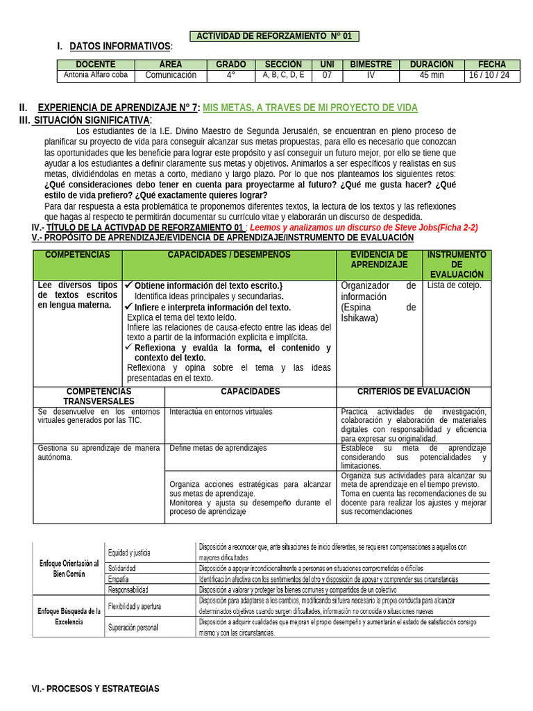 Actividad N3 | PDF | Evaluación | Aprendizaje