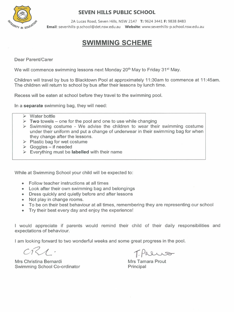 Swim_Scheme_Info | PDF