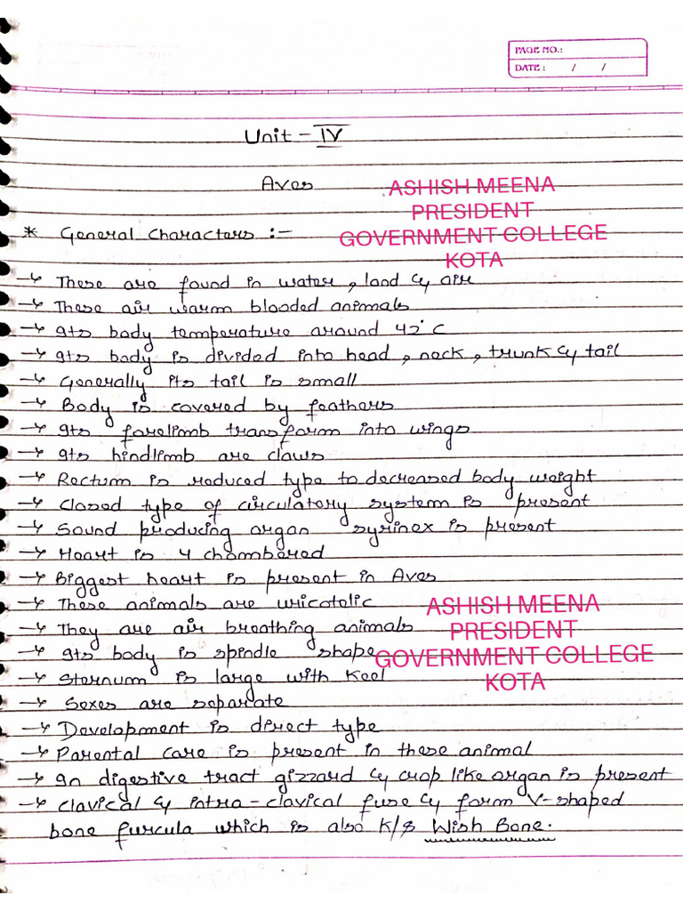 Zoology Unit-4 English | PDF