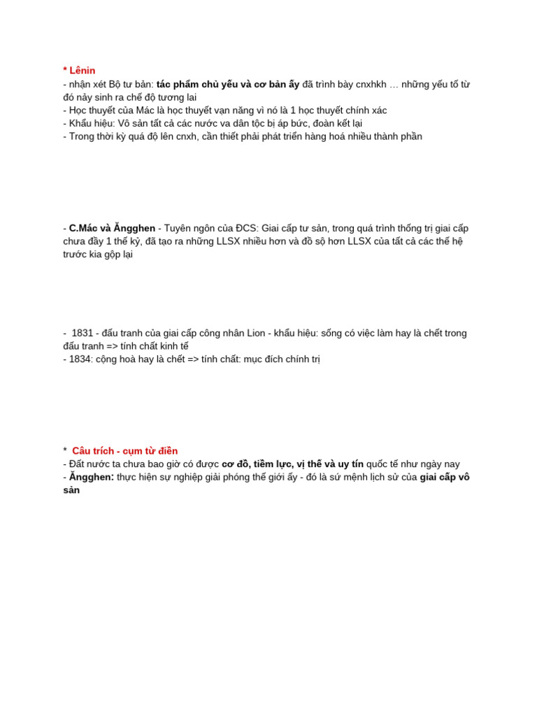 CNXHKH - theo chương -3 | PDF