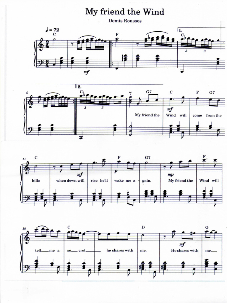 MY FRIEND THE WIND | PDF