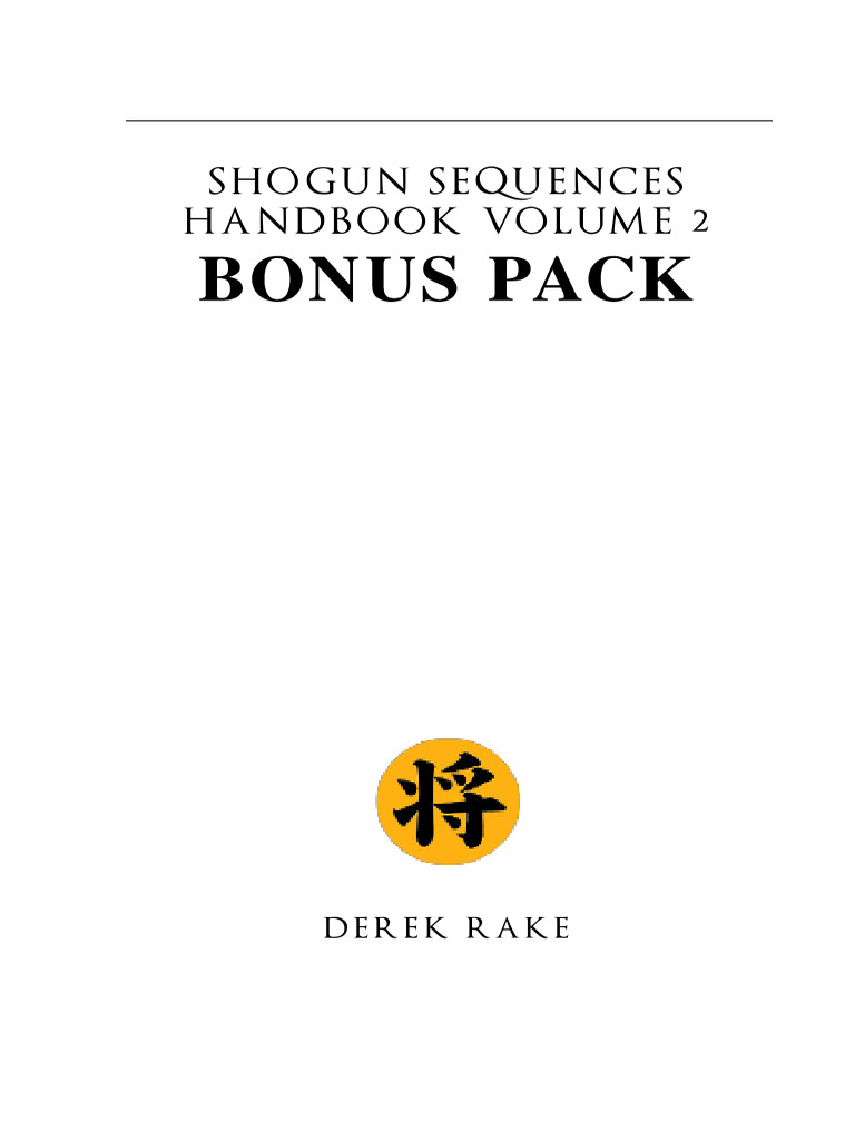 Shogun Sequences Handbook 2 Bonus B | PDF