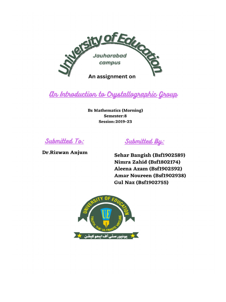 Evgraf Fedorov and Crystallographic Groups | PDF | Group (Mathematics ...