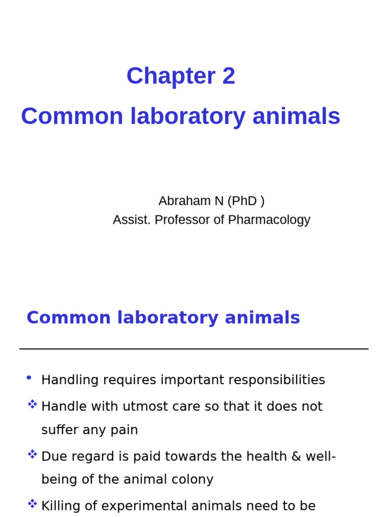 2 Common Lab Animals | PDF | Inbreeding | Laboratory Rat