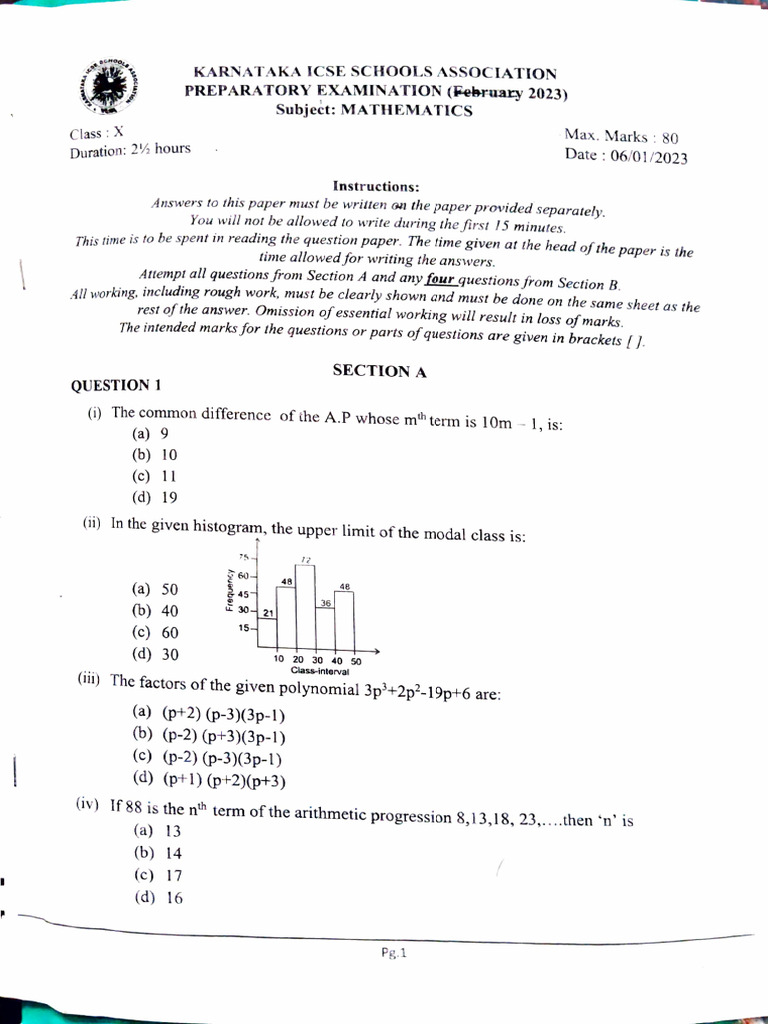 KISA maths 2023 | PDF | Mathematics
