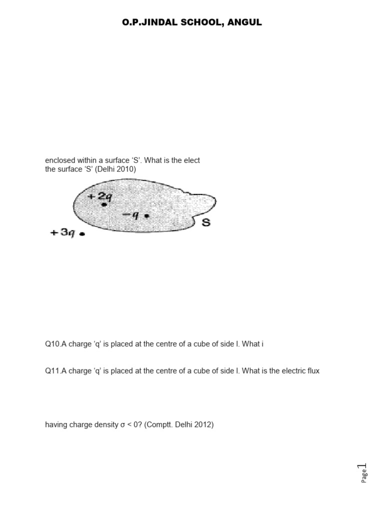 Worksheet XII Alternating Current | PDF | Electric Field | Flux