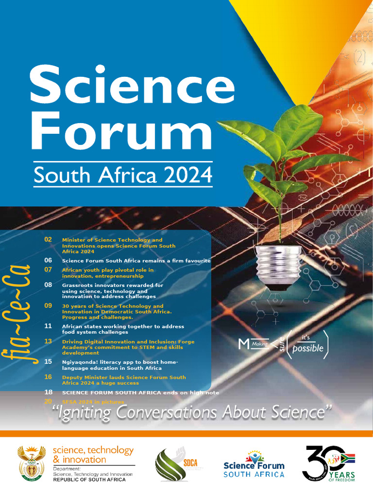 Science Forum South Africa 2024 Highlights | PDF | Science | Innovation