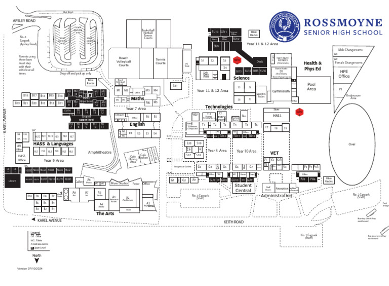 RSHS - Map - 2024 Master - Term 4 New Rooms | PDF | Chess