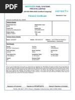 Speed Governor Fitment Certificate | PDF