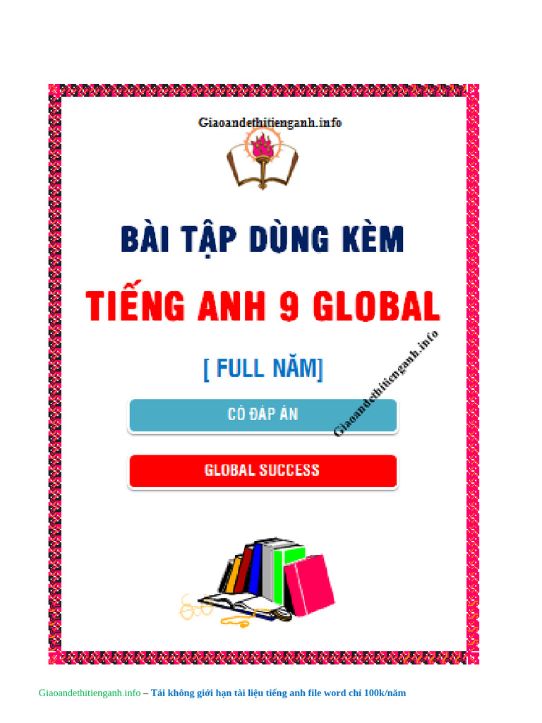 BÀI TẬP DÙNG KÈM TA9 GLOBAL-giaoandethitienganh.info | PDF | Rapid ...
