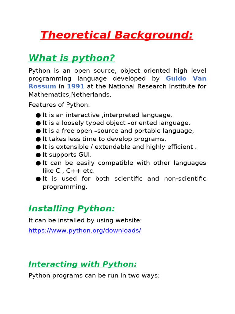 Theoretical Background | PDF