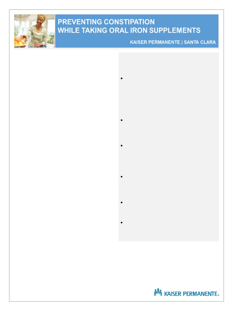 SCH Constipation Handout - tcm75-1330490 | PDF | Constipation | Blood