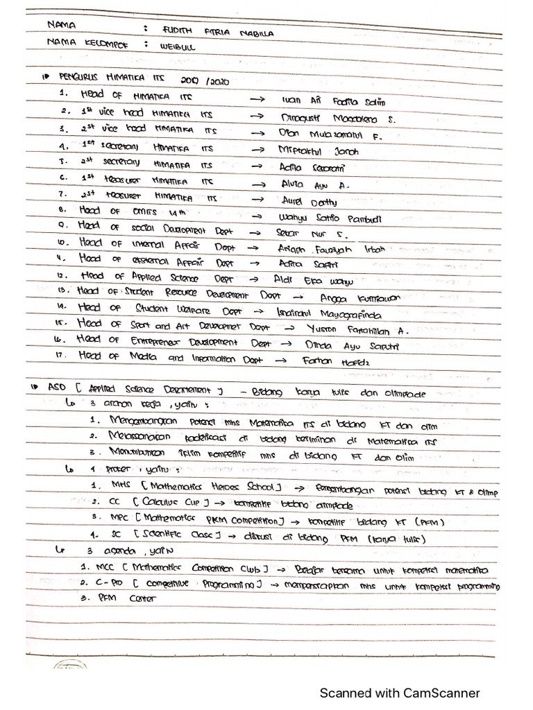 Materi Kaderisasi HIMATIKA | PDF Materi Kaderisasi HIMATIKA | PDF