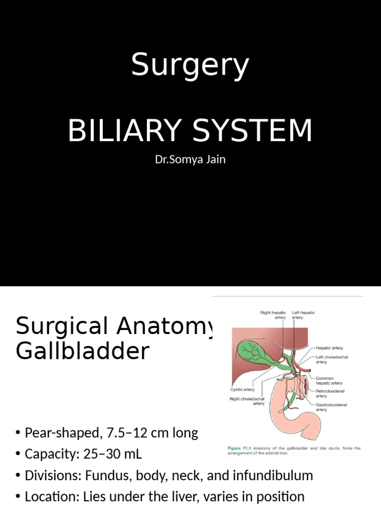Surgery Lecture Biliary System | PDF | Gallbladder | Liver