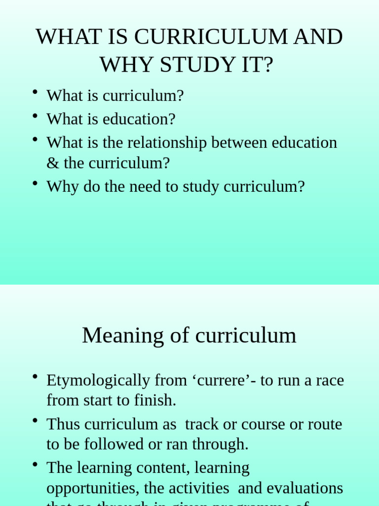 What Is Curriculum and Types of Curriculum | PDF | Curriculum | Learning