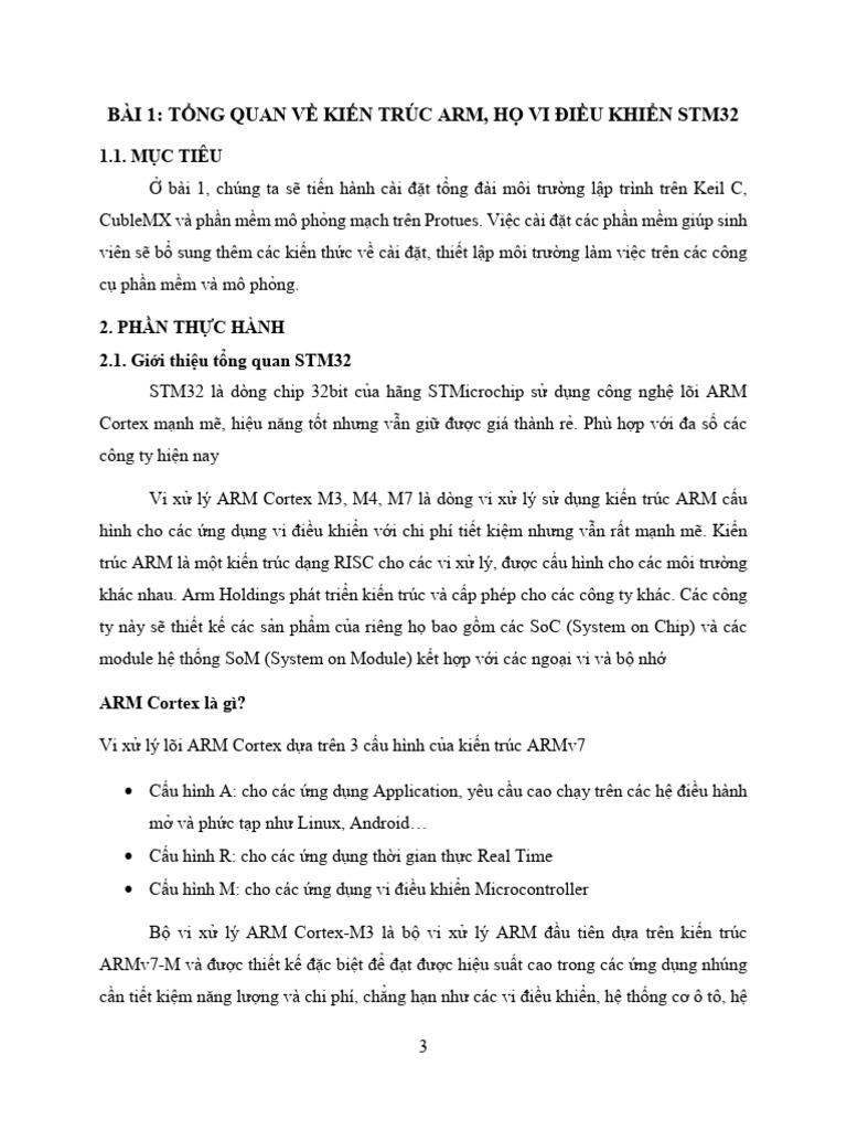 Pnu-Cr63 - TH Rtos STM32F1 - Bai 1 - Cai Dat | PDF