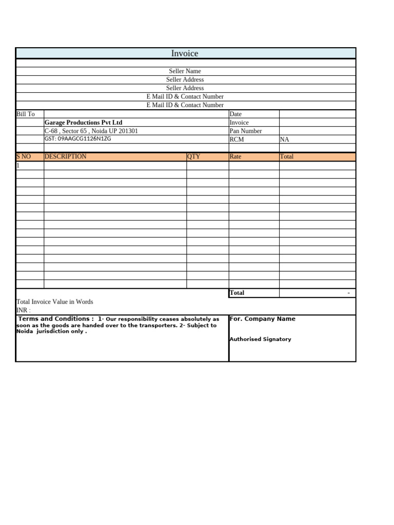 Invoice Format | PDF