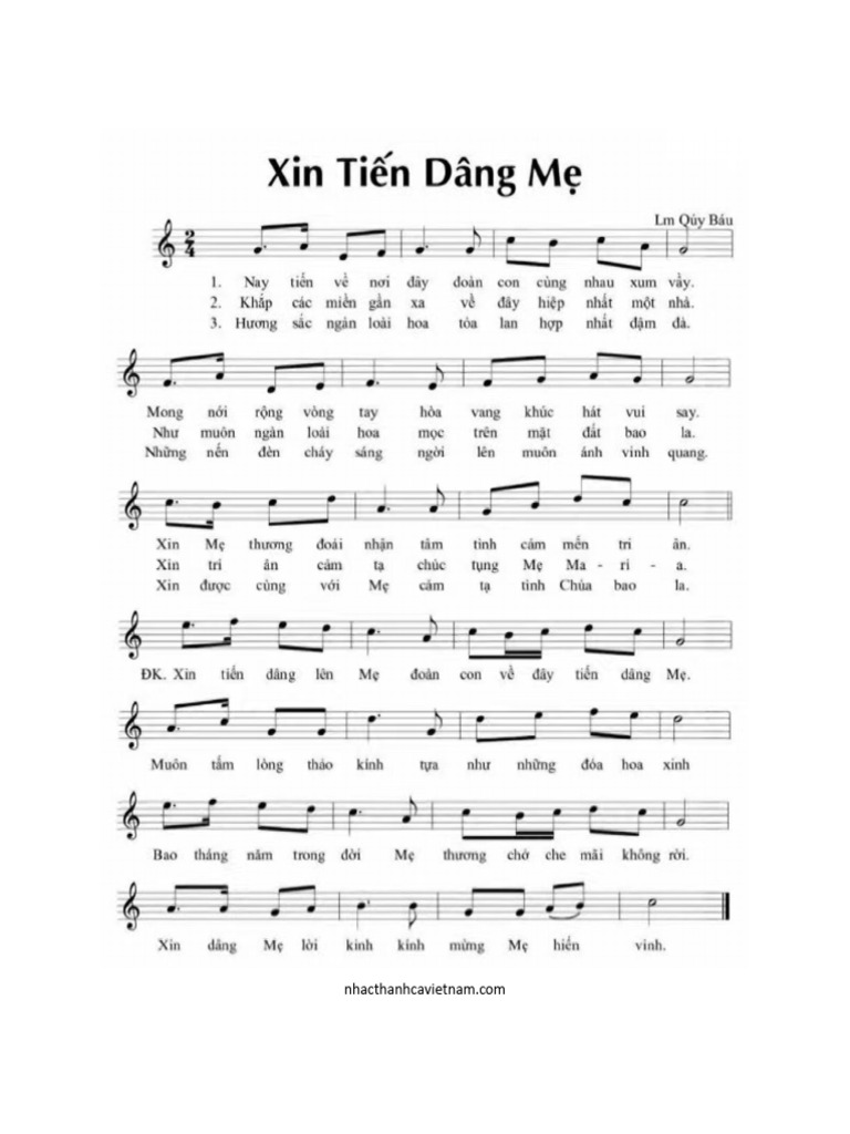 Xin Tien Dang Me LM Quy Bau 2 | PDF