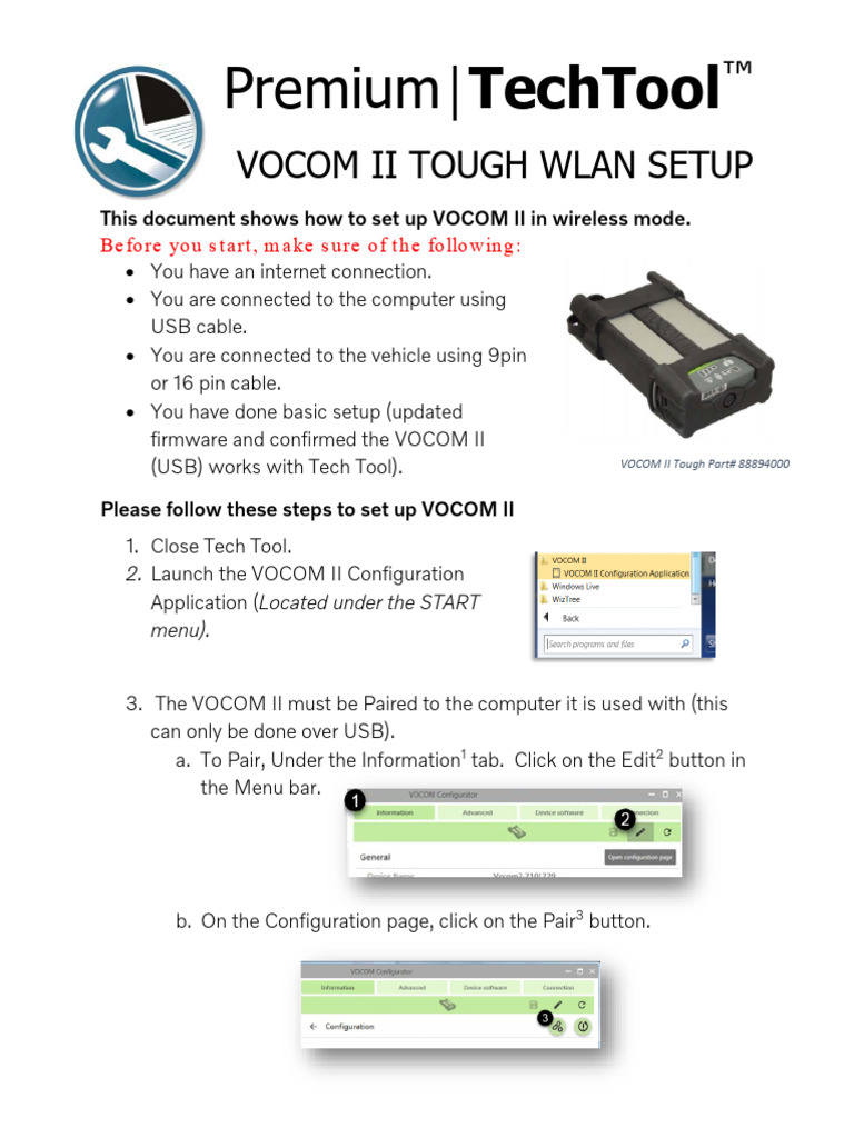 Vocom II Tough Wlan Setup 2 | PDF | Wireless Lan | Computer Network