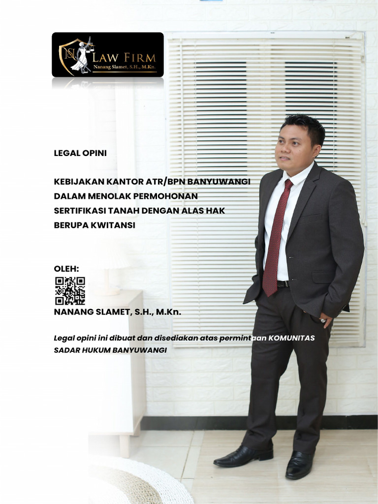 Legal Opini Diskresi BPN | PDF