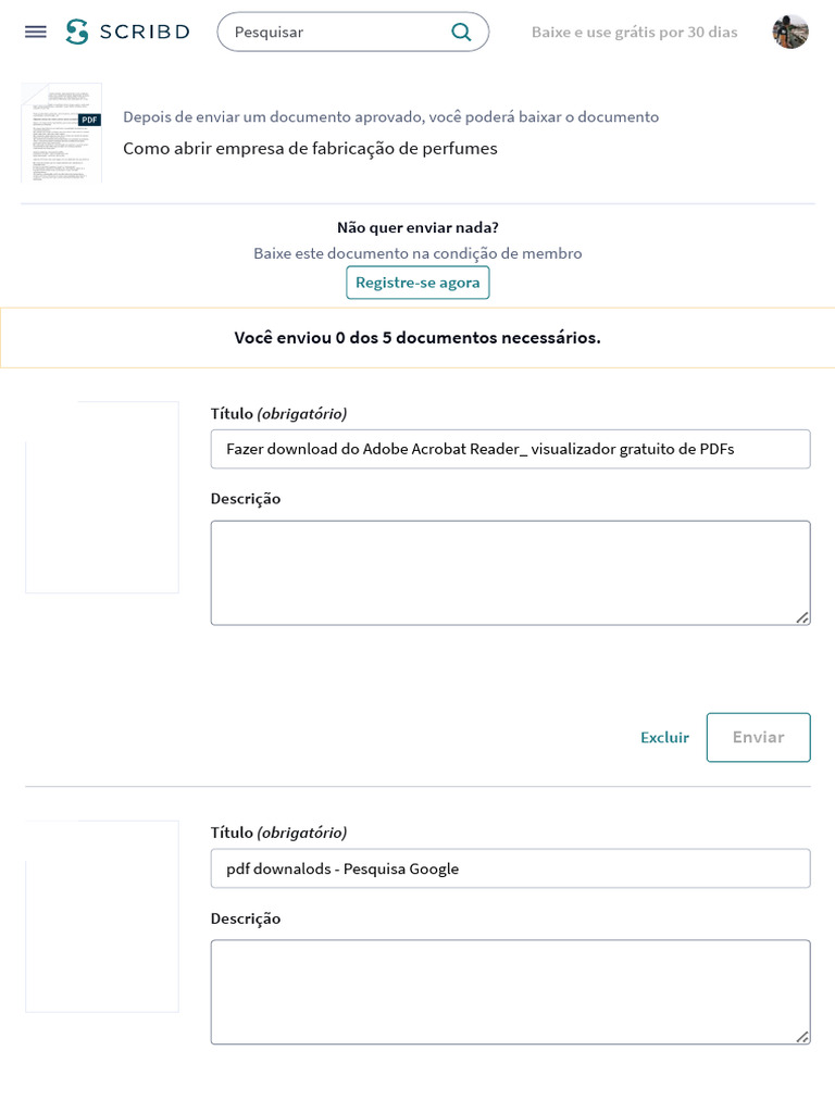 Fazer upload de um documento _ Scribd | PDF