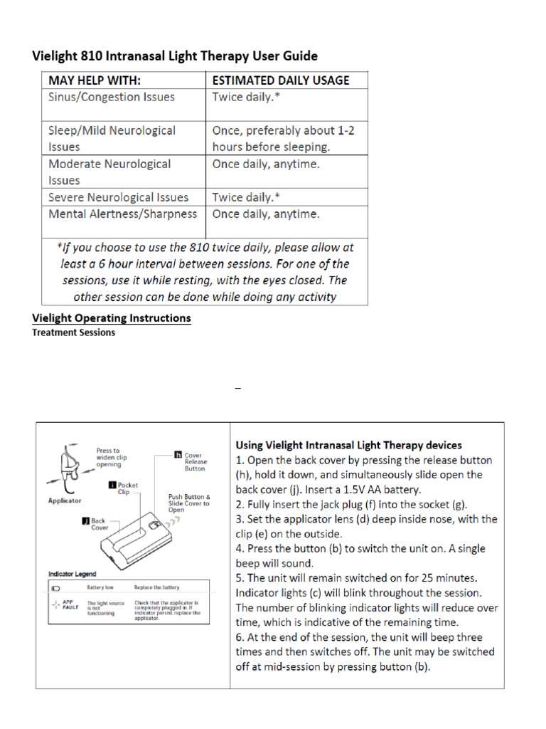Vielight Operating Instructions | PDF
