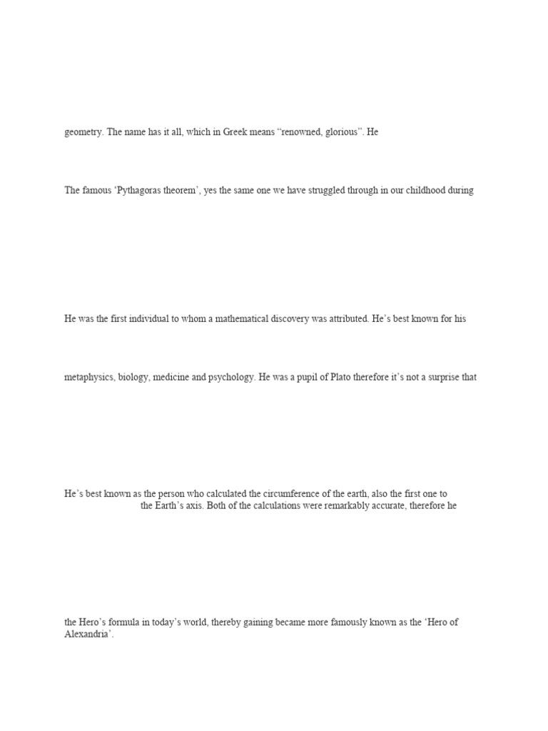 15-Famous-Greek-Mathematicians-and-Their-Contributions | PDF ...