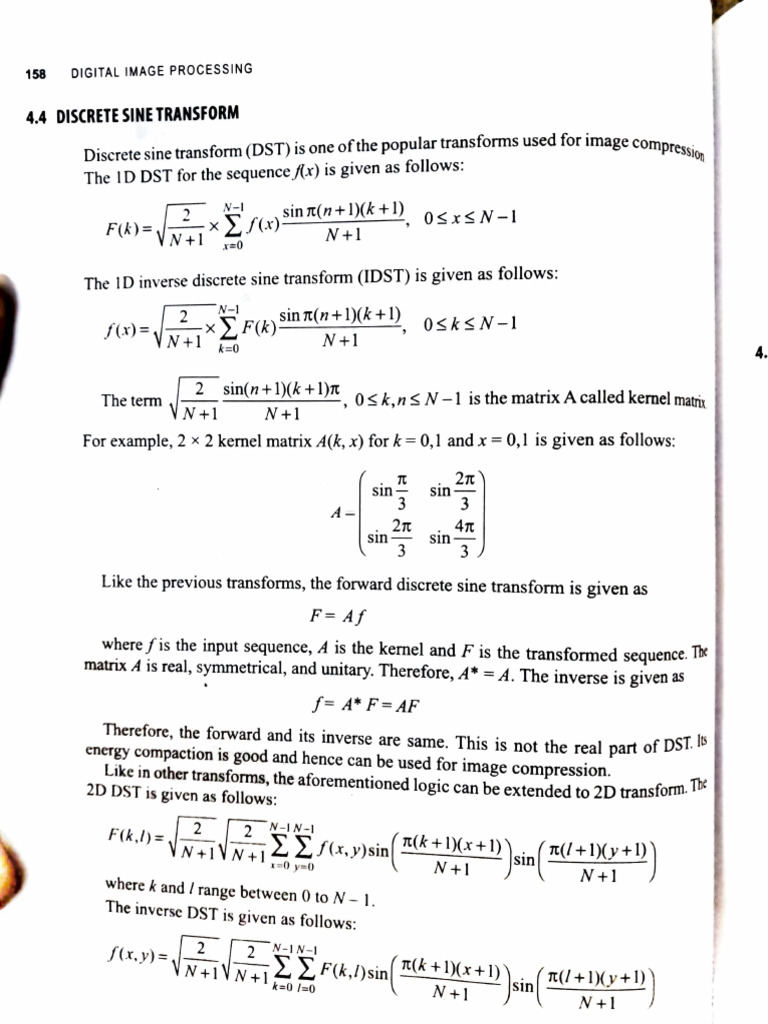 discrete sine transform | PDF | Operator Theory | Functional Analysis