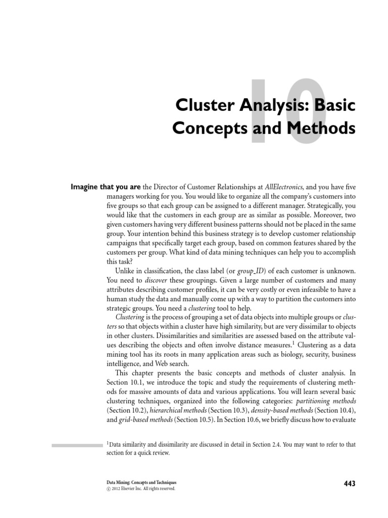 1 | PDF | Cluster Analysis | Applied Mathematics