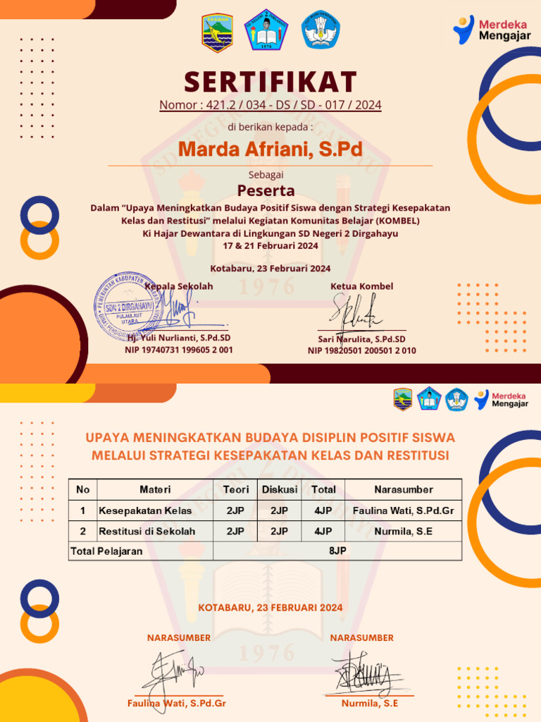 Sertifikat Kombel | PDF