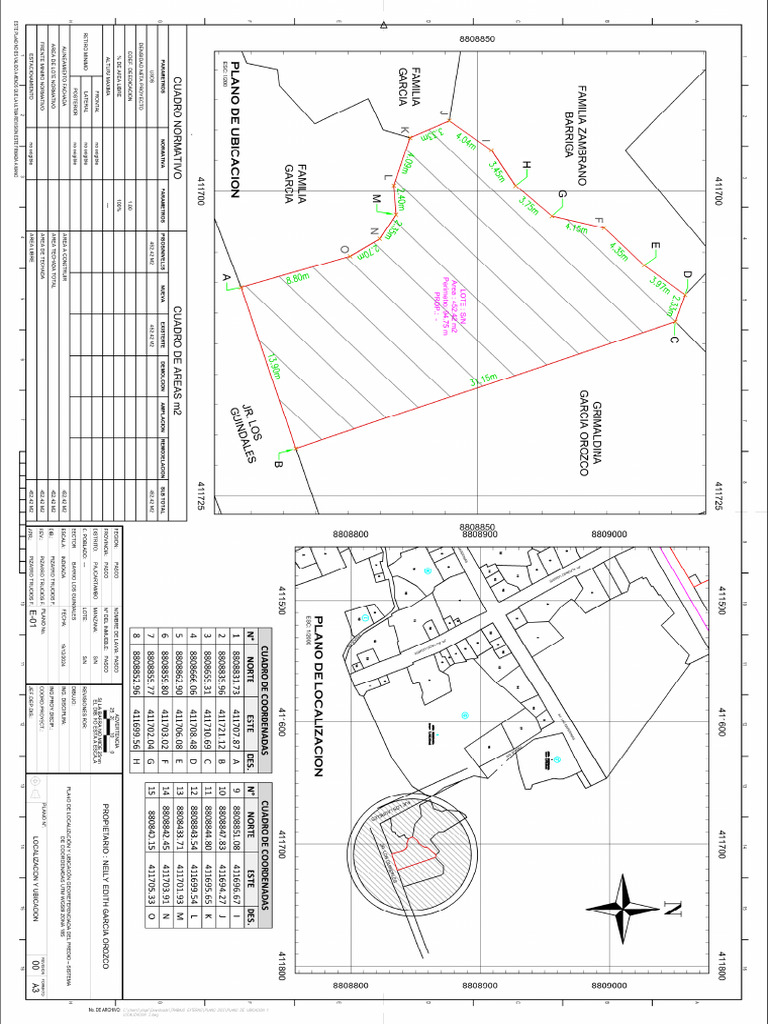 Plano de Ubicacion y Localizacion A3 | PDF