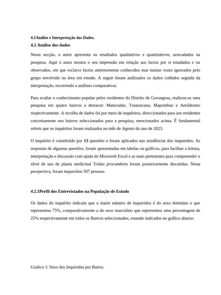 ANalise de inquerito | PDF