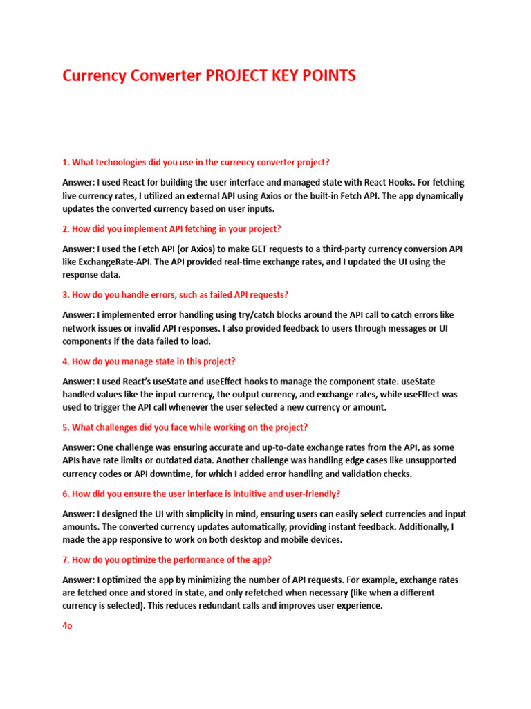 Currency Converter Project | PDF | User Interface | Information Technology