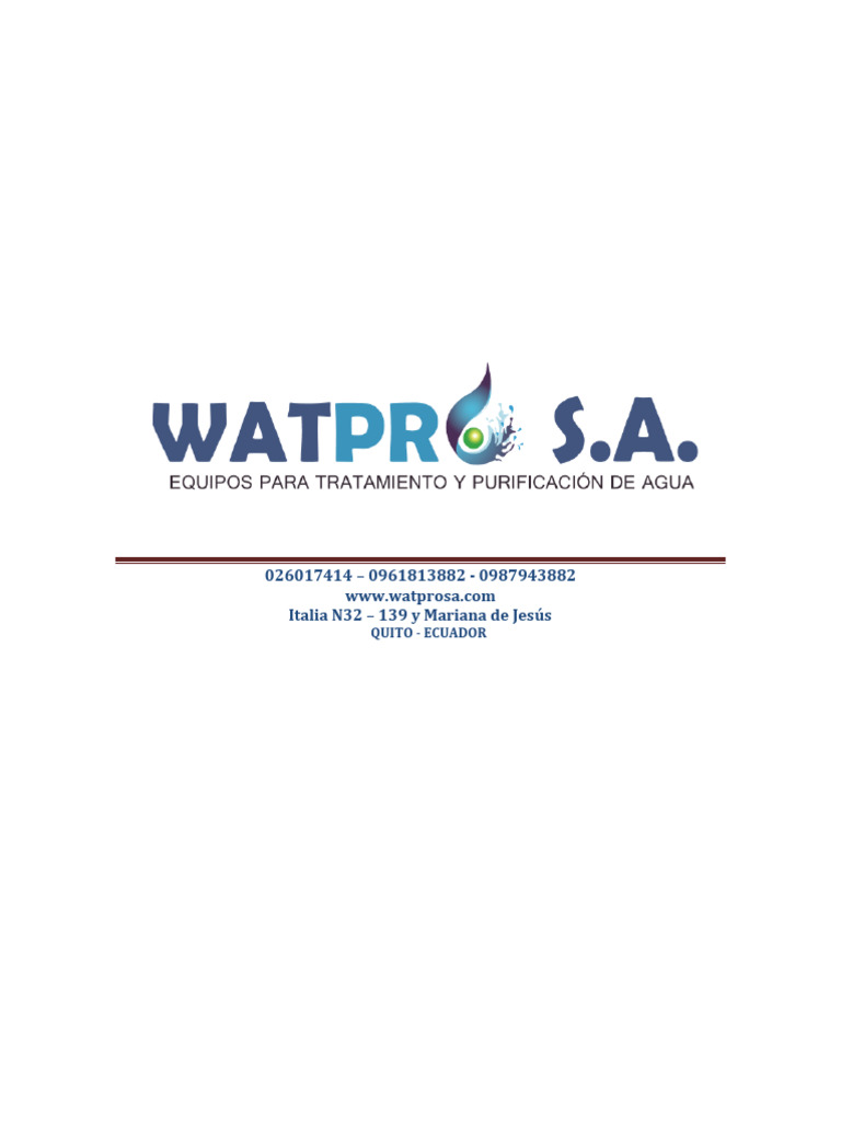 Manual de Uso Envasadoras WATPRO SA | PDF | Lavado de manos | Agua