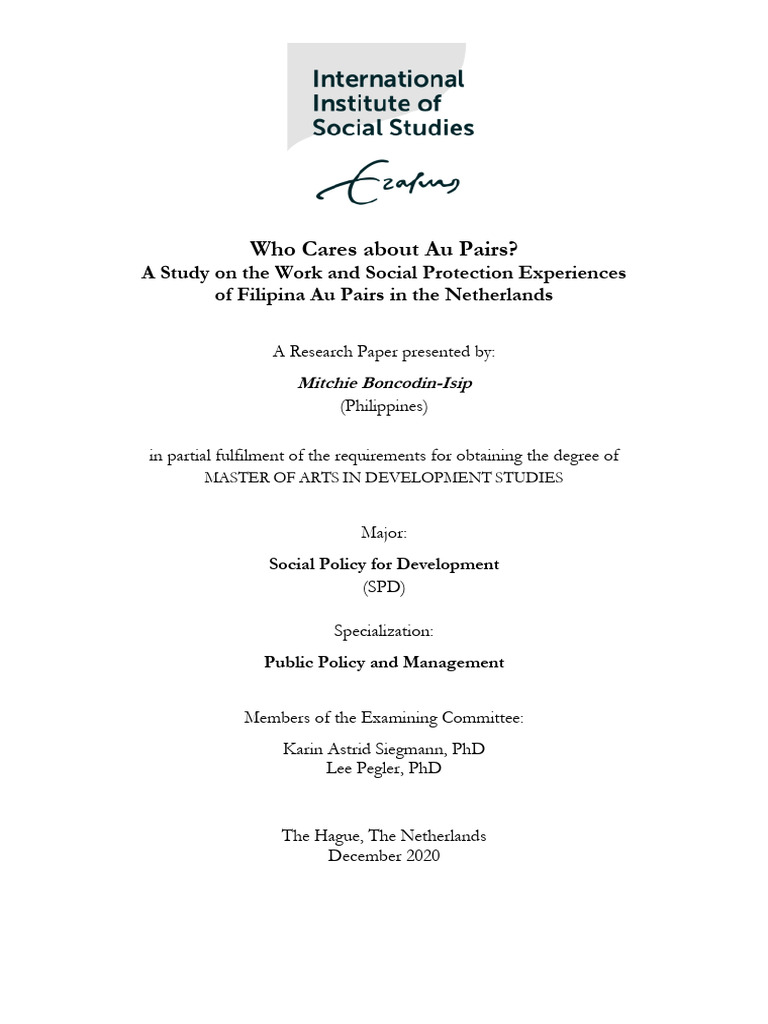 RP Mitchie - Boncodin Isip | PDF | Immigration | Human Capital