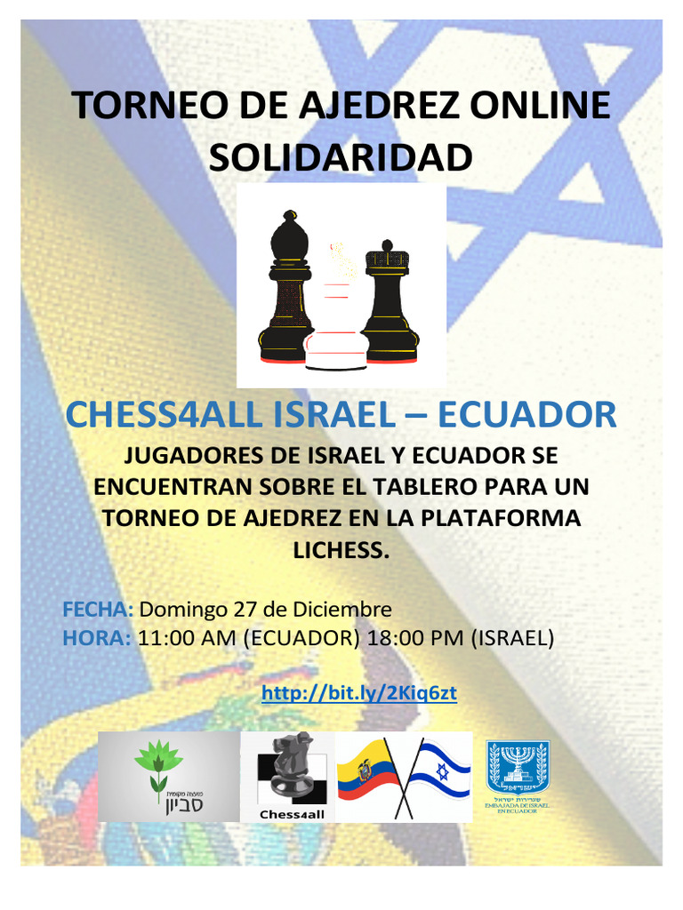 Chess4all Israel PDF Save the Date | PDF
