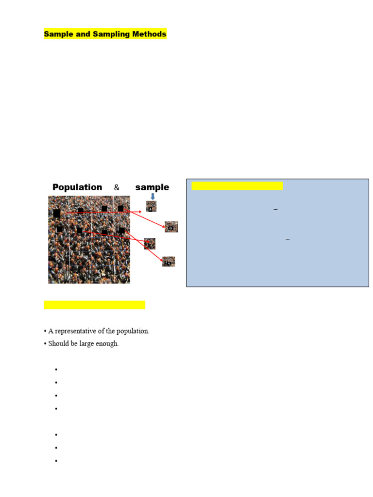 Sample And Sampling Methods 22 1 Pdf Sampling Statistics