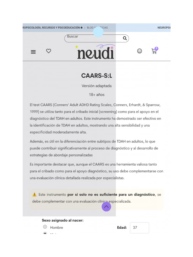 Neudi Resultados CAARS S L | PDF
