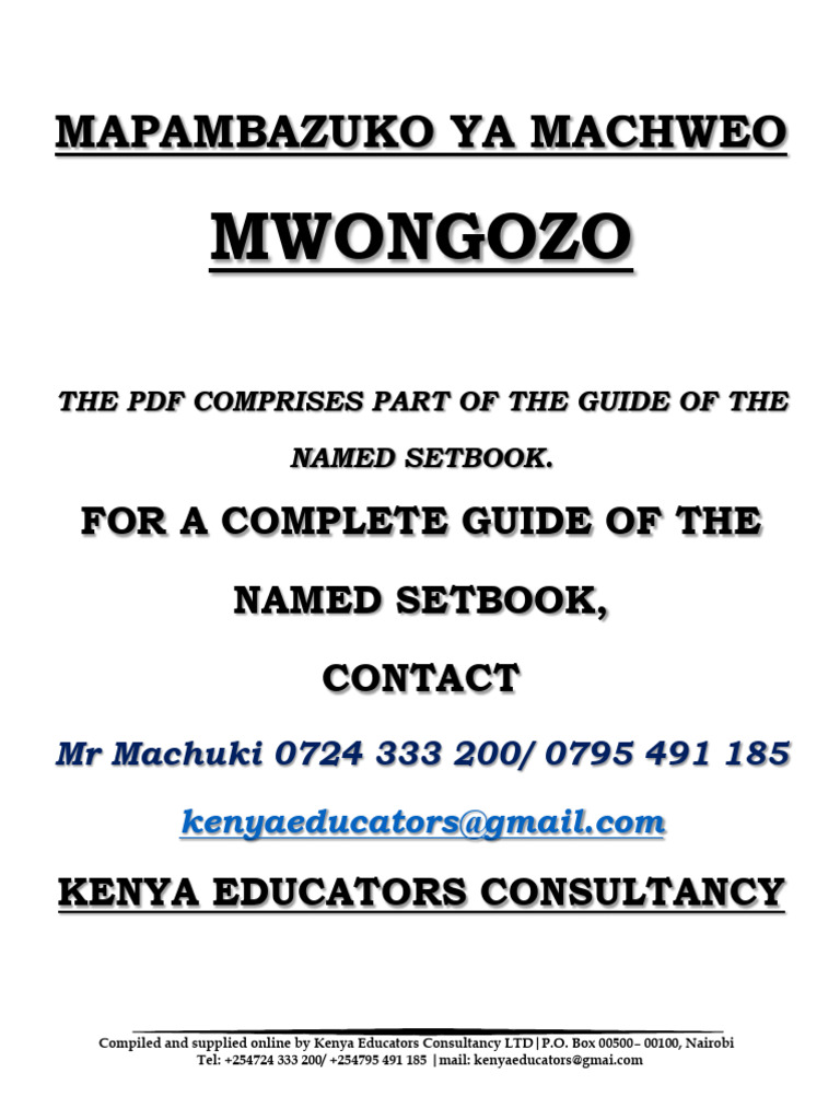 Mwongozo Wa Mapambazuko Ya Machweo | PDF