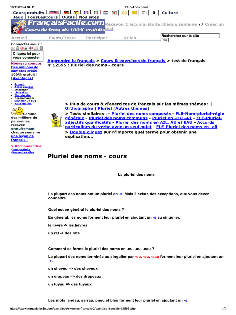 Le Pluriel | PDF
