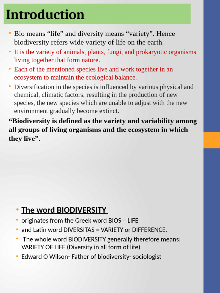 Biodiversity and Conservation | PDF | Biodiversity | Ecosystem