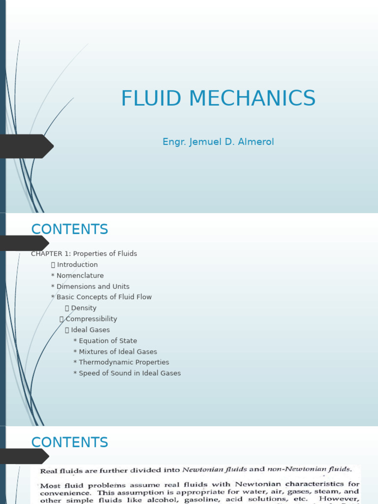 FLUID MECHANICS | PDF | Pressure | Viscosity