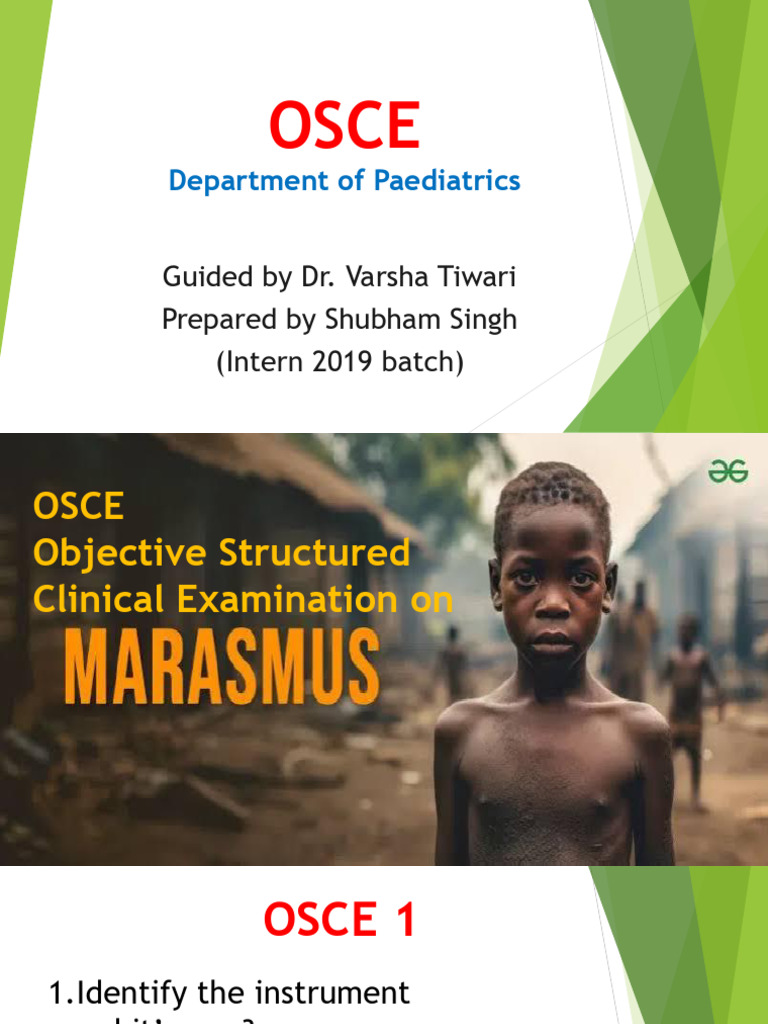 OSCE PPT Shubham Singh 19 batch | PDF
