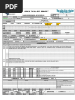 Daily Drilling Report Template | PDF | Geotechnical Engineering | Civil ...