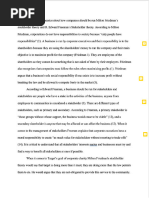 Stakeholder Theory: Edward Freeman (1984) | PDF