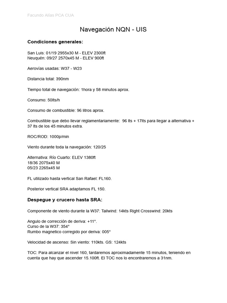 Navegación NQN - UIS | PDF