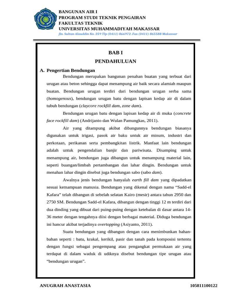 Teori Bangunan Air 1 | PDF