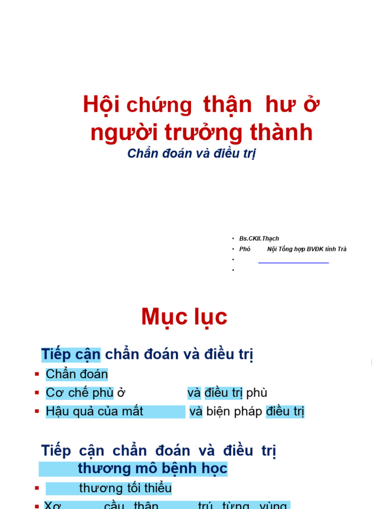 Dieu Tri HCTH - bsSaMinh | PDF