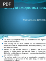 Derg Regime | PDF | Ethiopia | Political Science