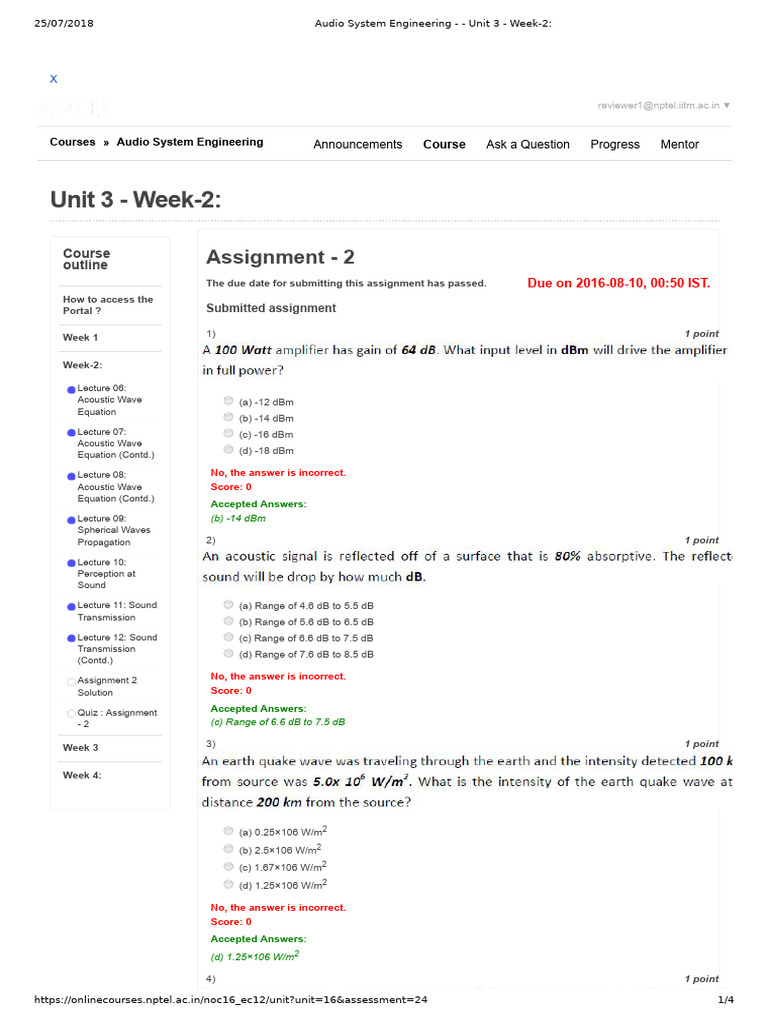 W2 | PDF | Sound | Decibel